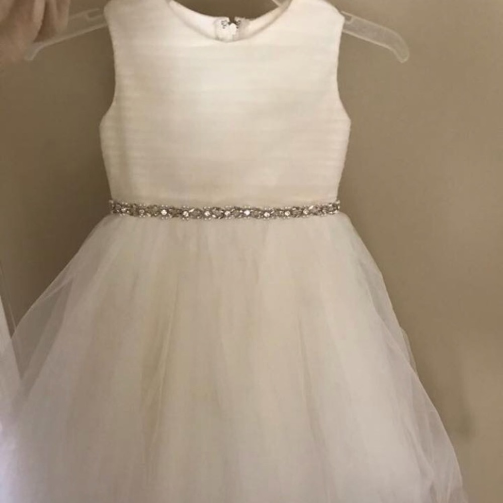 Two Beautiful Joan Calabrese Flower Girl Dress - Gem